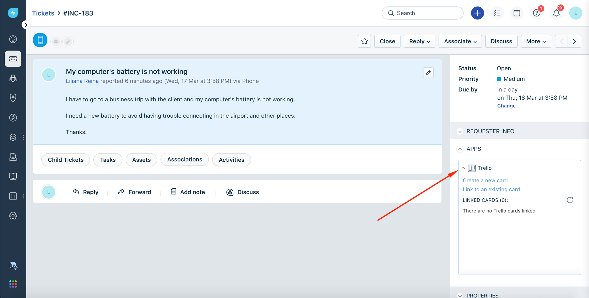 Trello App for Freshservice
